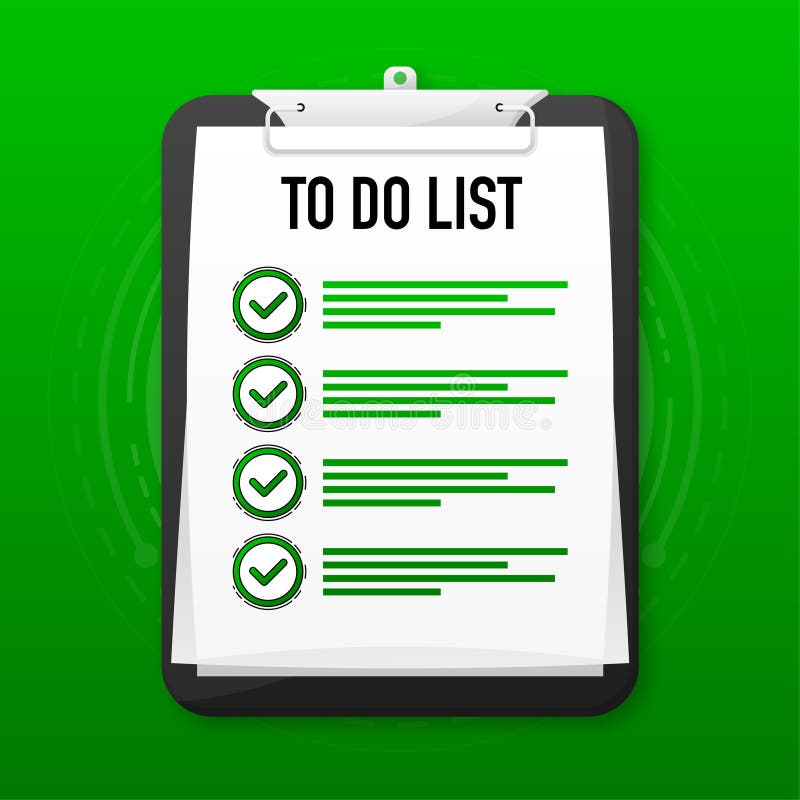 To Do List Black Background Stock Illustrations – 2,314 To Do List ...