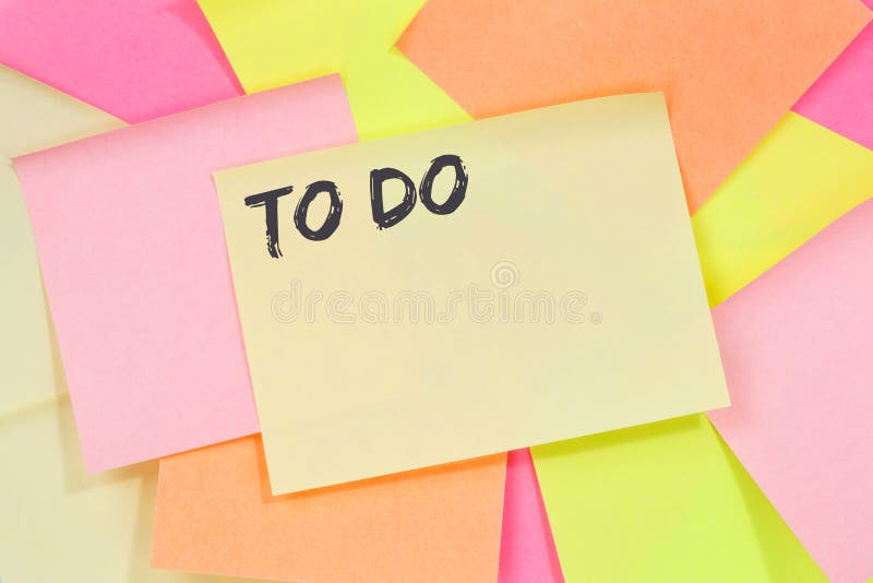 To Do List Checklist Business Note Paper Stock Image - Image of economy ...