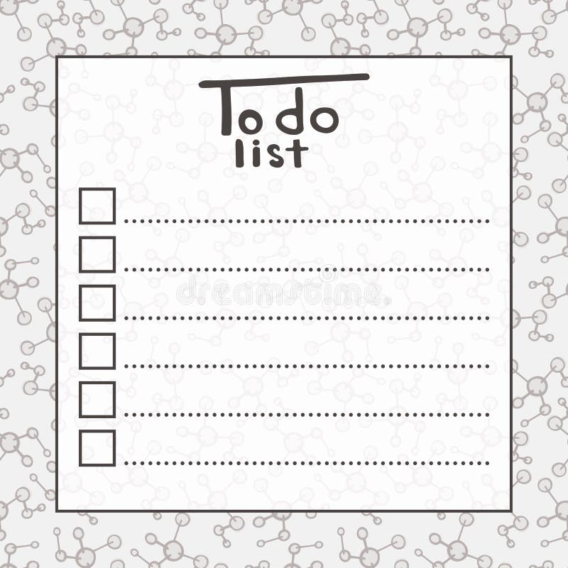 To do list. stock vector. Illustration of abstract, empty - 142486491