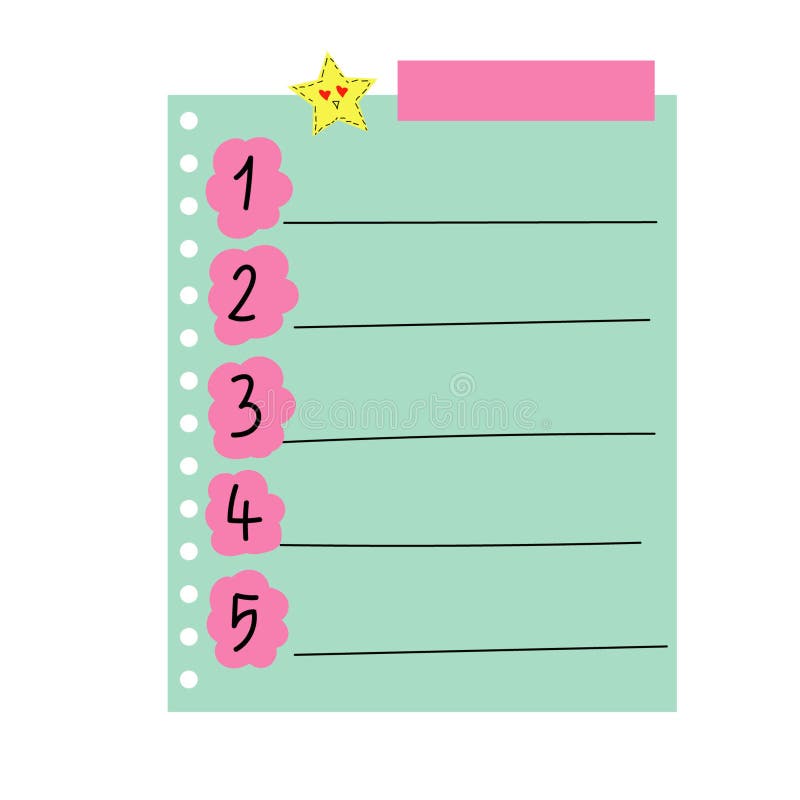 Cute Checklist Clipart Stock Illustrations – 417 Cute Checklist Clipart ...