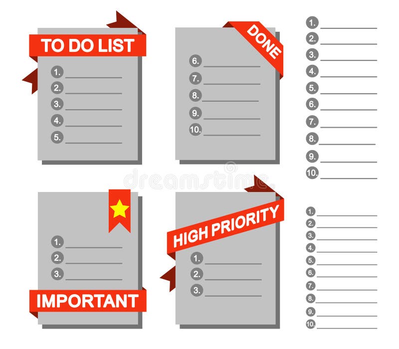 To do list element graphic stock vector. Illustration of list - 93028228