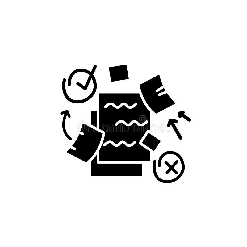 List Checkmark Silhouette Stock Illustrations – 807 List Checkmark ...