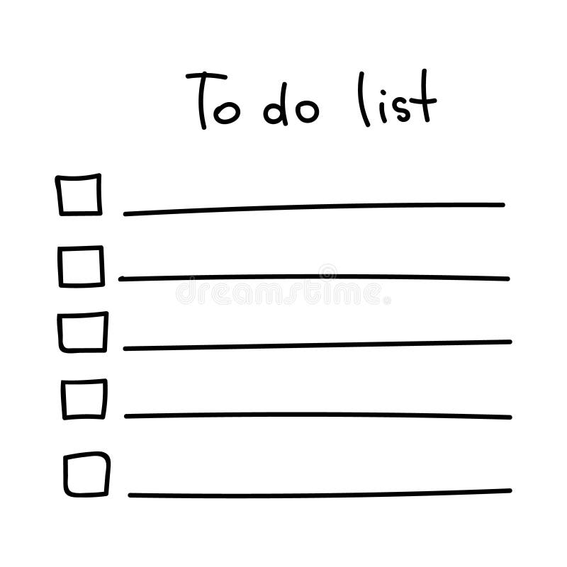 To do list stock illustration. Illustration of important - 83670443