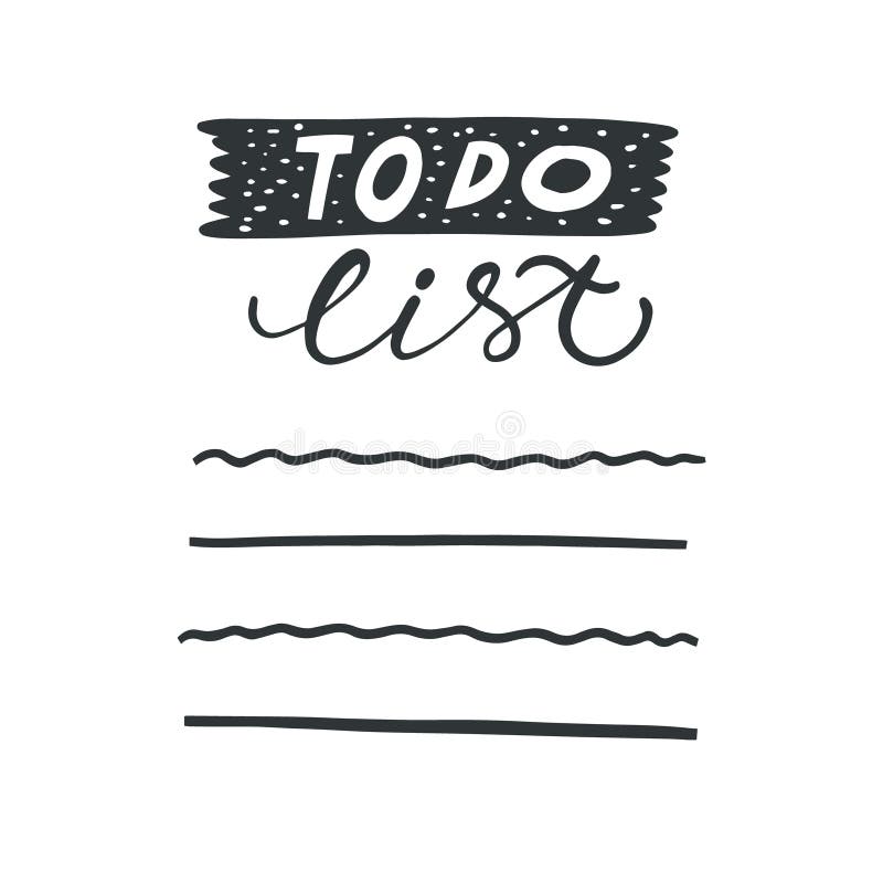 To Do List Hand Drawn Stock Illustrations – 1,174 To Do List Hand Drawn ...