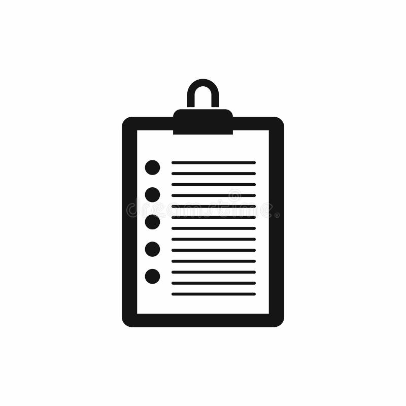 To Do List Icon, Simple Style Stock Vector - Illustration of office ...