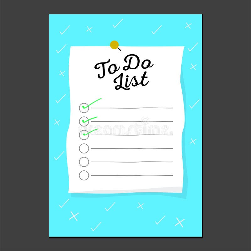 To do list illustration stock vector. Illustration of plan - 167712934