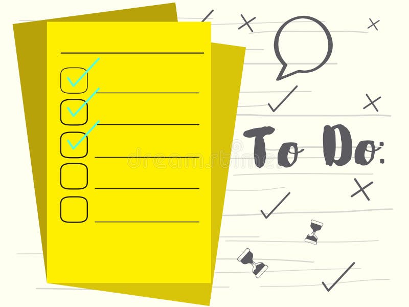 To do list illustration stock vector. Illustration of concept - 167713070