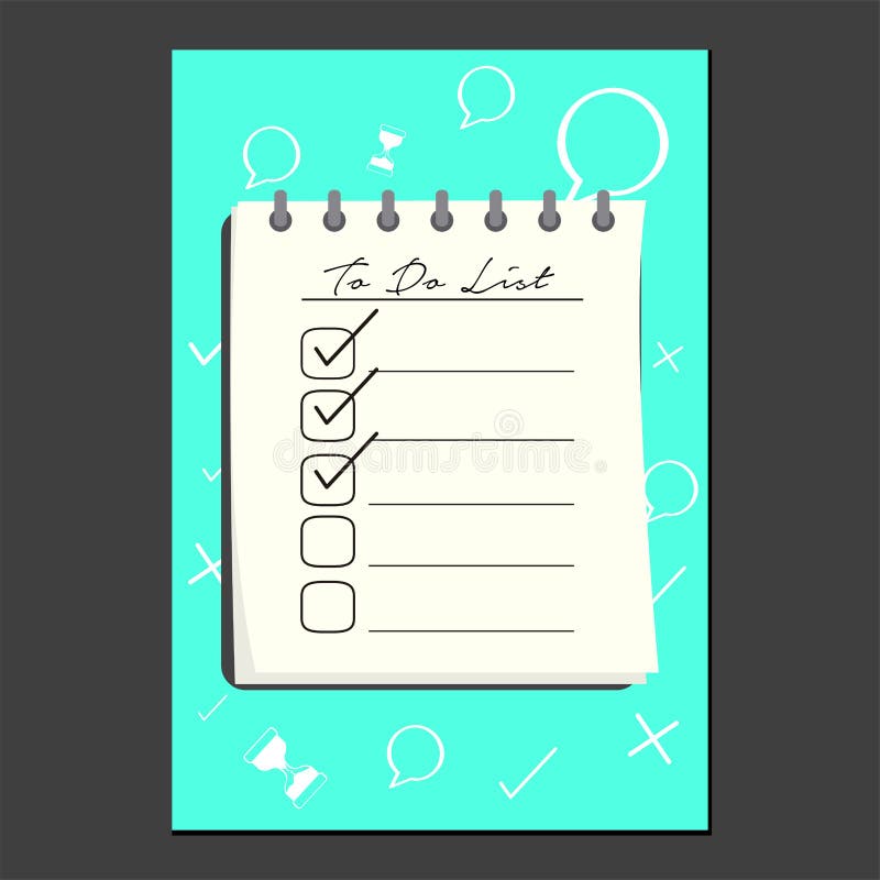 To do list illustration stock vector. Illustration of checklist - 167713069