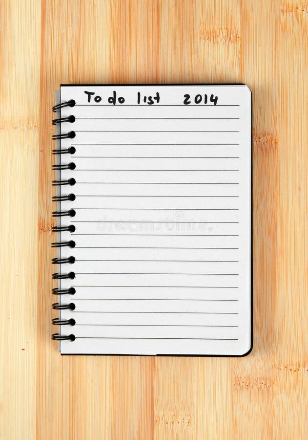 To do list stock photo. Image of notebook, finance, spiral - 37732306