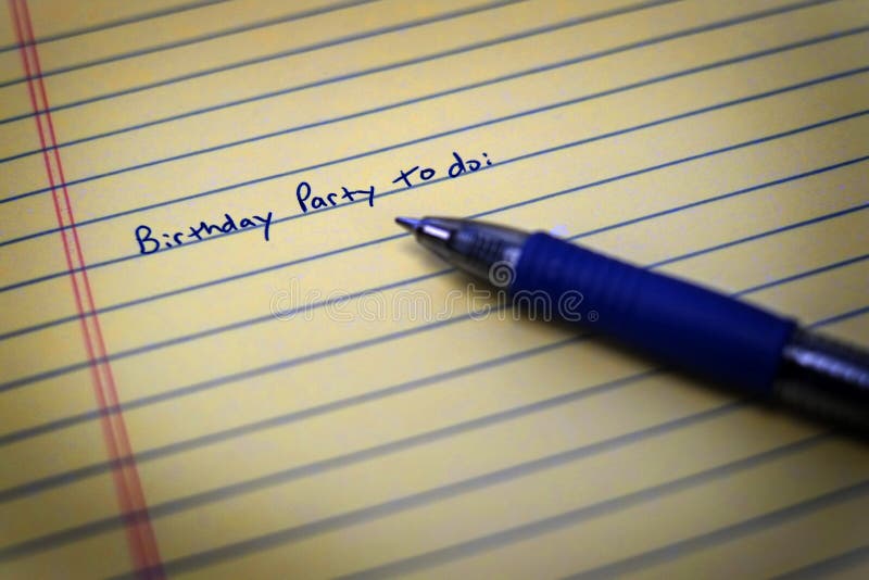 To Do List on Notebook Paper and Pen Stock Image - Image of idea ...