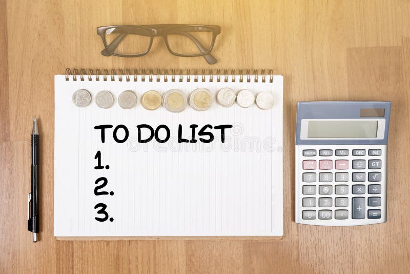 TO DO LIST Organization Management Stock Image - Image of notebook ...