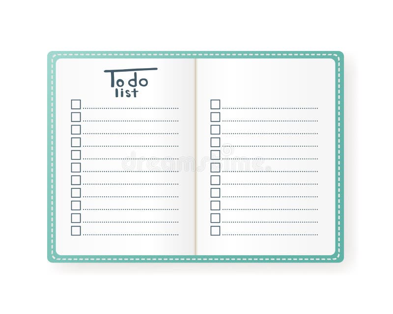 To do list. stock vector. Illustration of notebook, note - 146697202