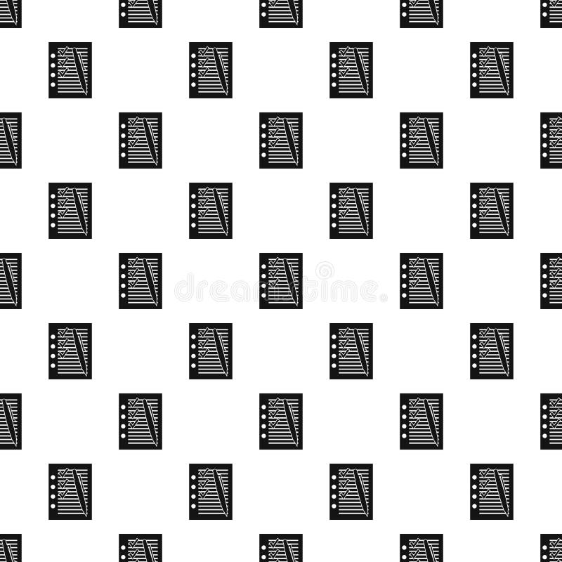 To Do List Pattern, Simple Style Stock Vector - Illustration of ...