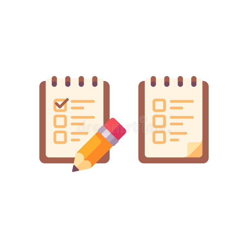 To do list and pencil. stock vector. Illustration of hand - 85002529