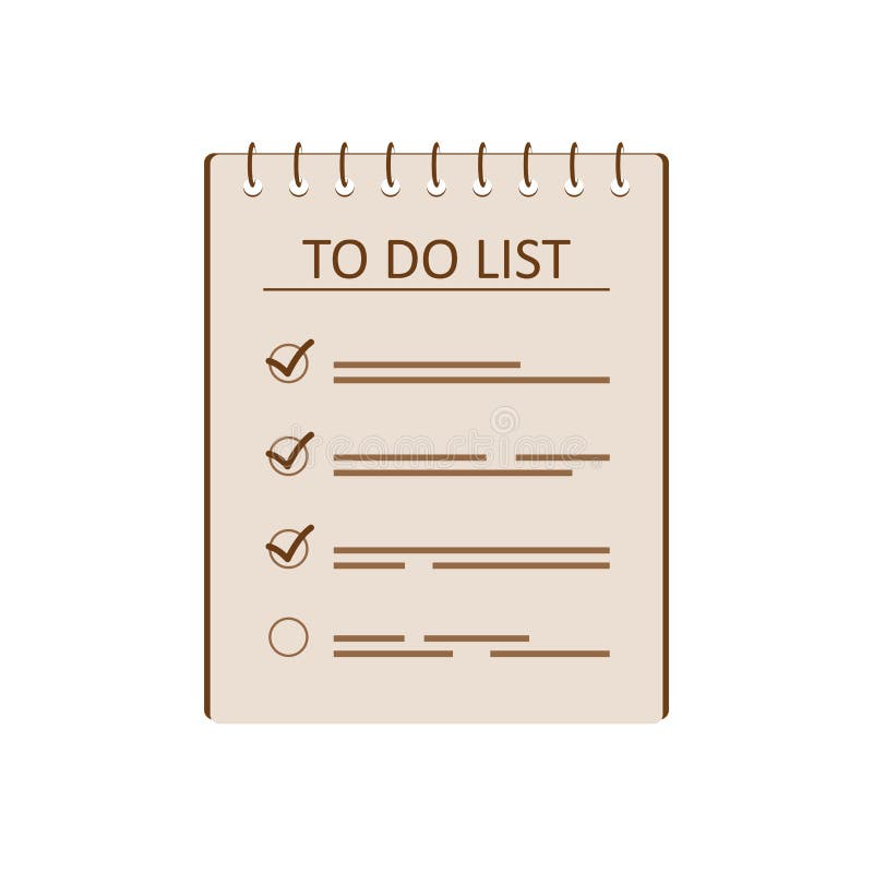 To Do List, Planning and Organization of Work, Checklist or Task List ...