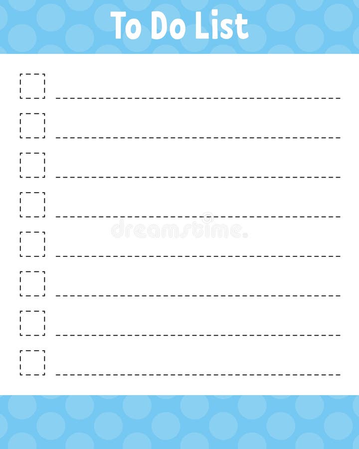 To Do List. Printable Template. Lined Sheet. Handwriting Paper. for ...