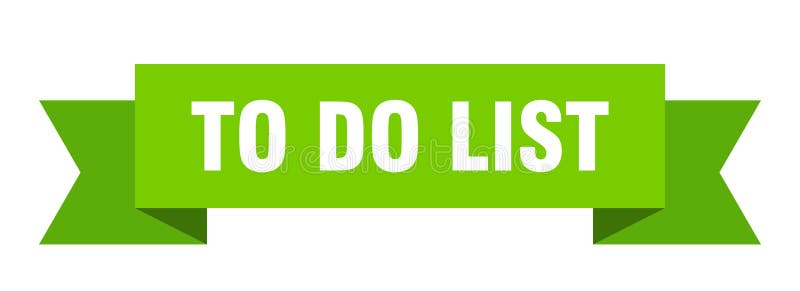 To do list ribbon. stock vector. Illustration of ribbon - 153891391