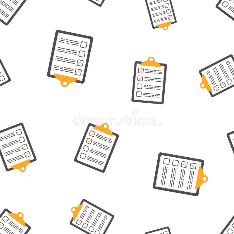 To Do List Seamless Pattern Background. Business Flat Vector Ill Stock ...