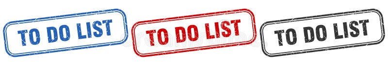 To do list square stamp stock vector. Illustration of label - 84294912