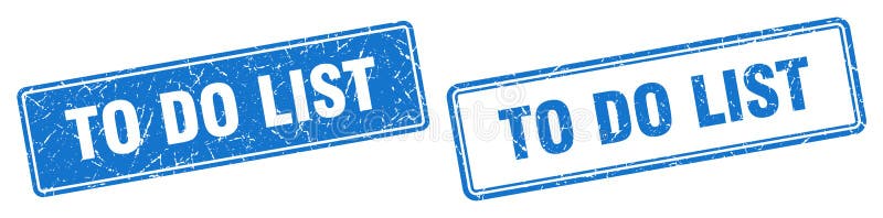 To do list square stamp stock vector. Illustration of label - 84294912