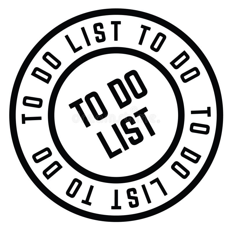 To do list stamp stock vector. Illustration of system - 142172671