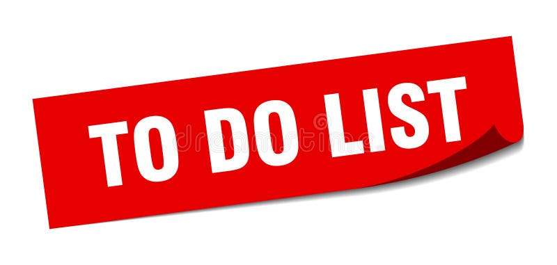 To do list sticker. stock vector. Illustration of flyer - 153640705