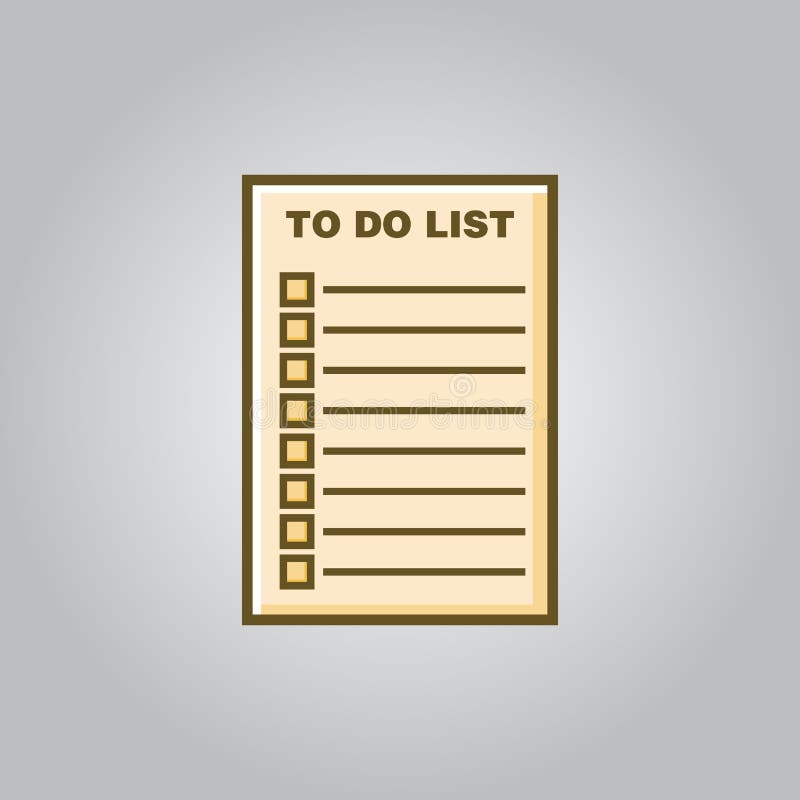 To Do List Template Icon. Logo Vector Illustration Stock Vector ...