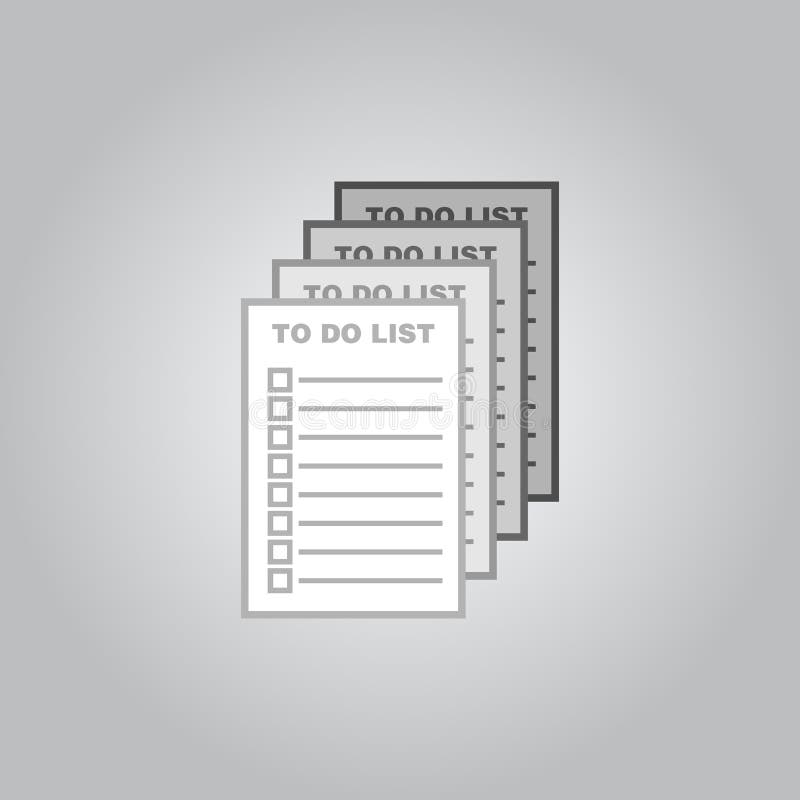 To Do List Template Icon. Logo Vector Illustration Stock Vector ...