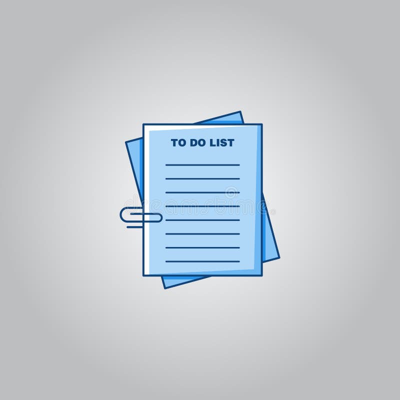 To Do List Template Icon. Logo Vector Illustration Stock Vector ...