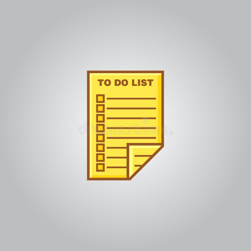 To Do List Template Icon. Logo Vector Illustration Stock Vector ...