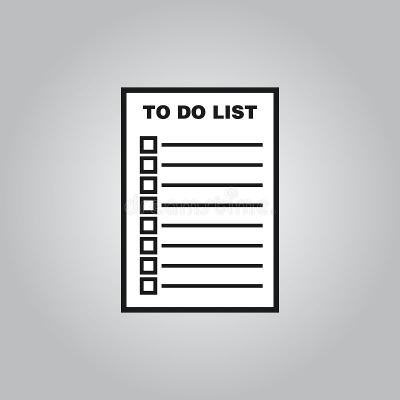To Do List Template Icon. Logo Vector Illustration Stock Vector ...
