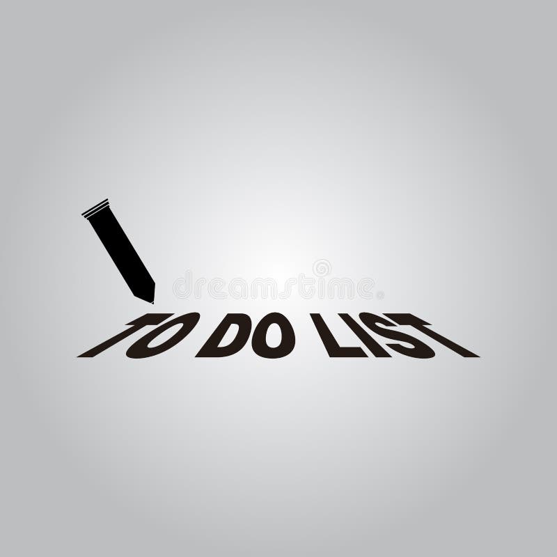 To Do List Template Icon. Logo Vector Illustration Stock Vector ...