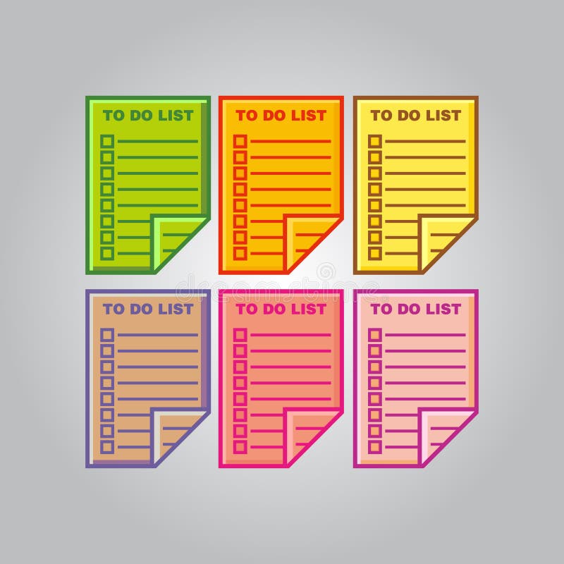 To Do List Template Icon. Logo Vector Illustration Stock Vector ...
