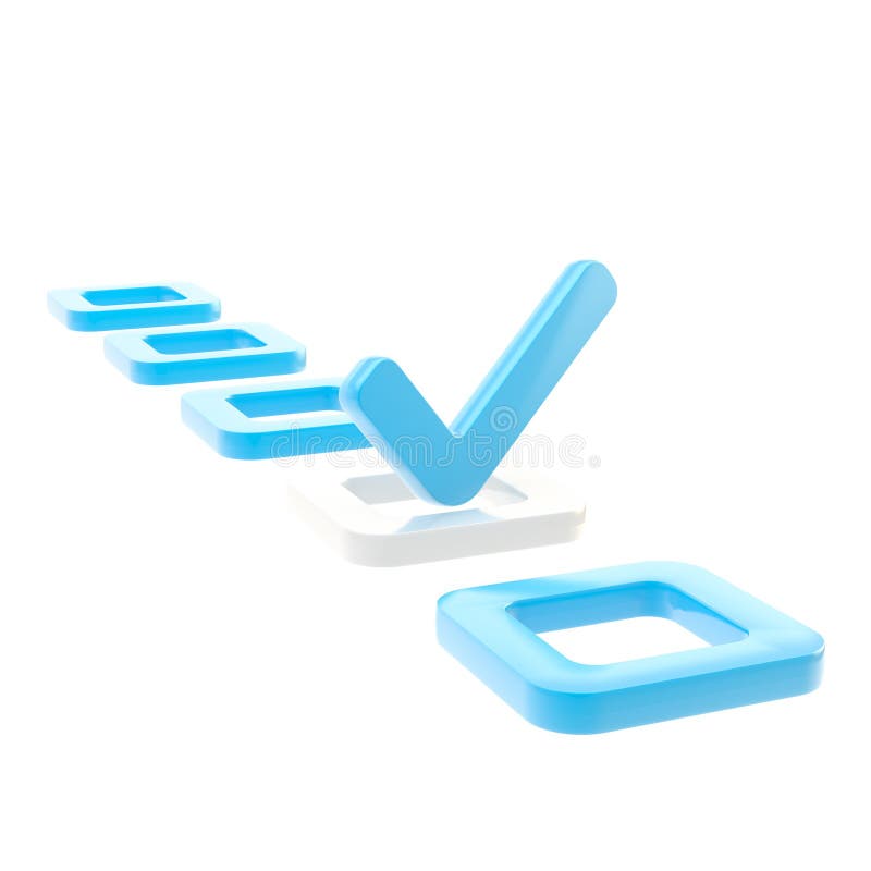 To Do List, Tick in Check Box Isolated Stock Illustration ...