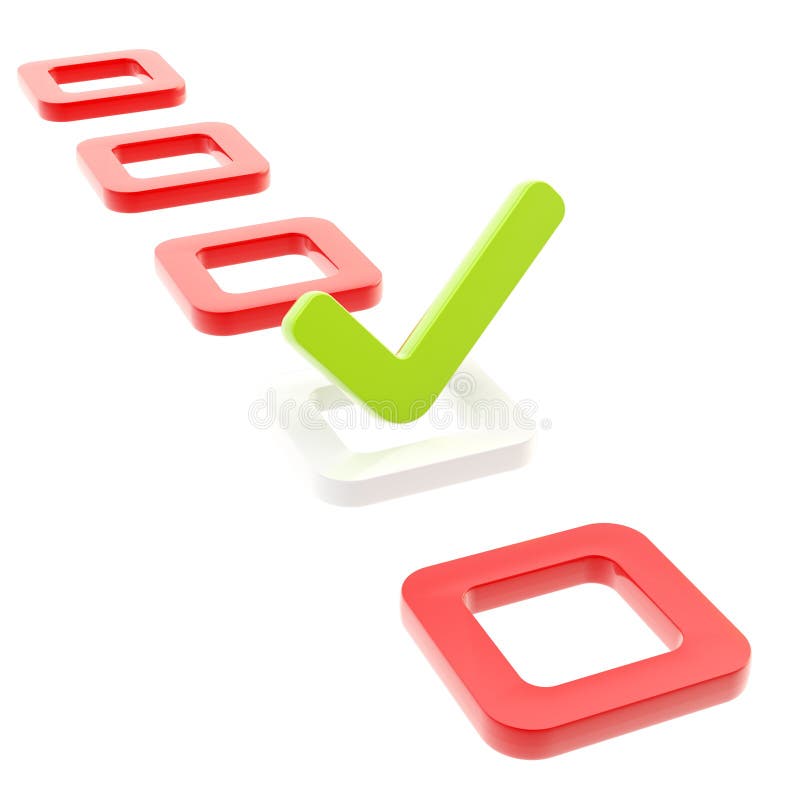 To Do List, Tick in Check Box Isolated Stock Illustration ...