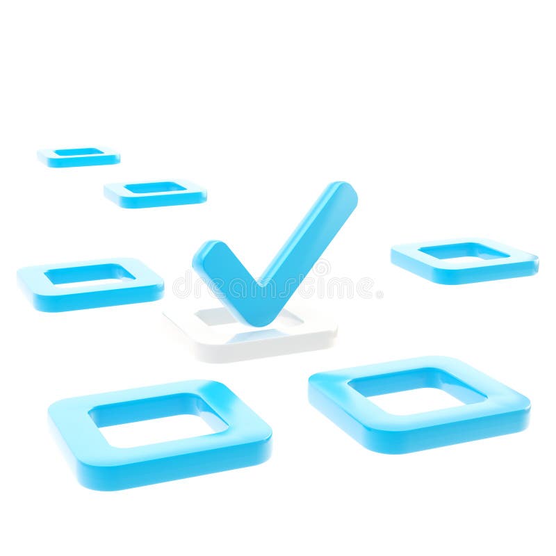 To Do List, Tick in Check Box Isolated Stock Illustration ...
