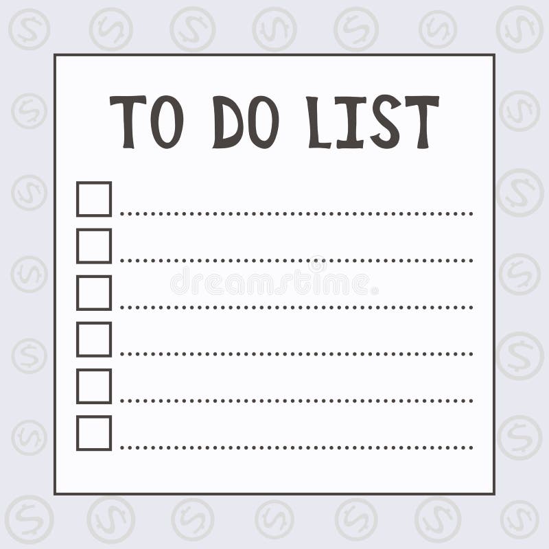 Empty checklist stock illustration. Illustration of digitally - 169598062