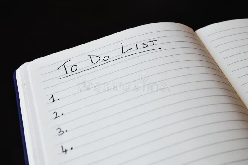 To do list stock image. Image of striped, notebook, list - 189938653