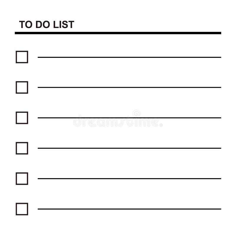 To Do List Vector Planning Task Concept Paper Stock Vector ...