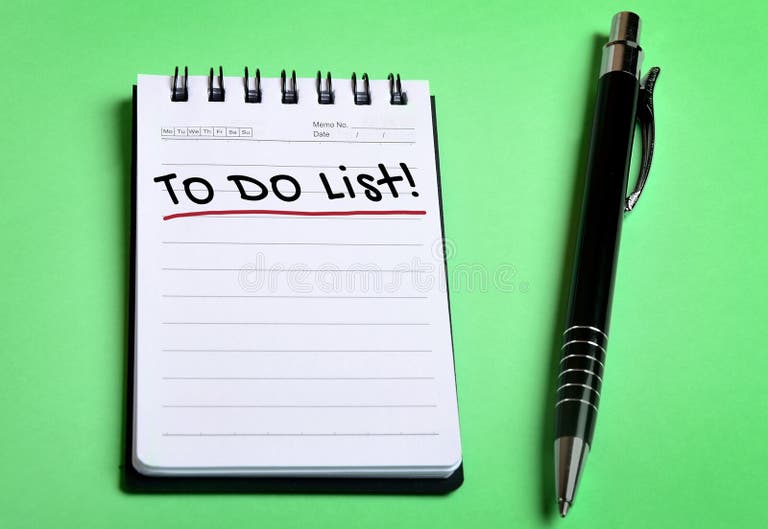 To do list word stock photo. Image of closeup, notice - 54565480