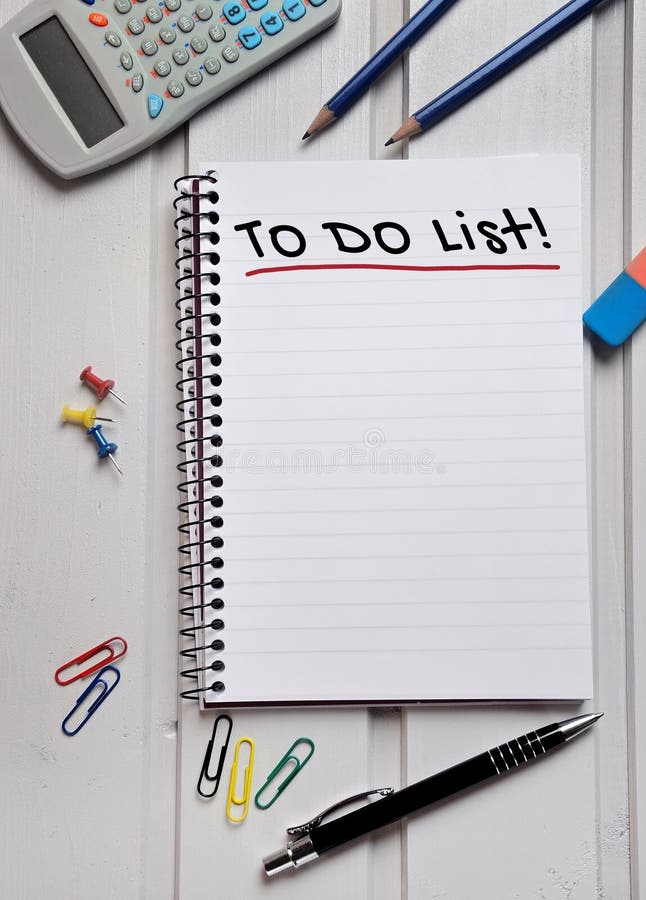 To Do List Word on Notebook Stock Image - Image of organizer, office ...