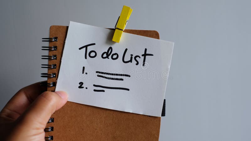 To Do List Written on Notebook. Stock Photo - Image of copy, mock ...