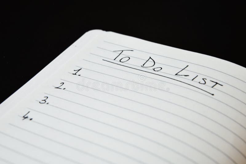 To do list stock photo. Image of writing, commitment - 189939022