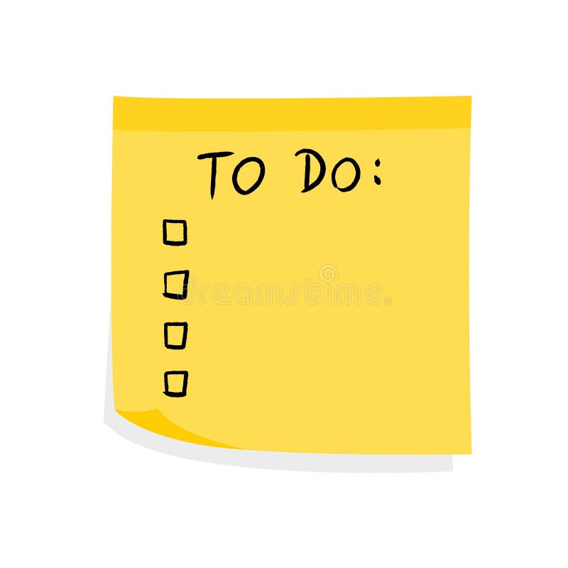 To-do paper checklist stock vector. Illustration of todo - 328527503