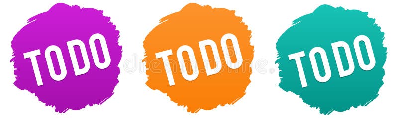To Do Vector Badge. Eps10 Vector. Stock Vector - Illustration of ...