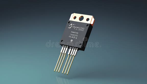 TO-220 Electronic Component - Power Transistor or Regulator Stock Image ...