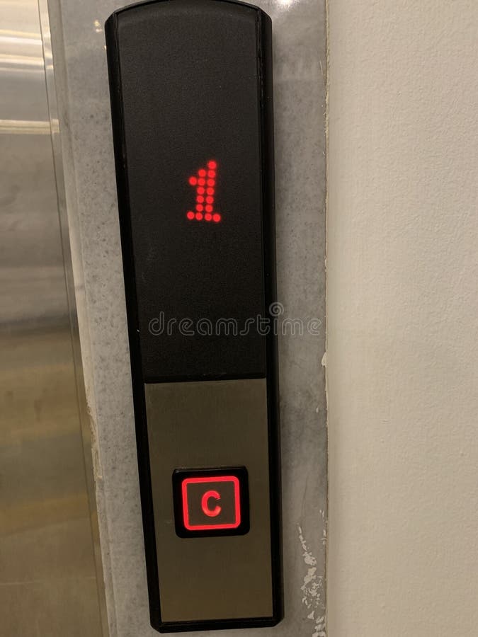To the First Floor Elevator Stock Photo - Image of machine, elevator ...