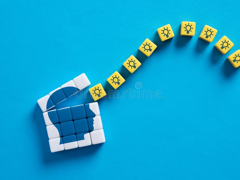 To Generate Creative Ideas. Ideas and Inspiration Flying into the Mind ...