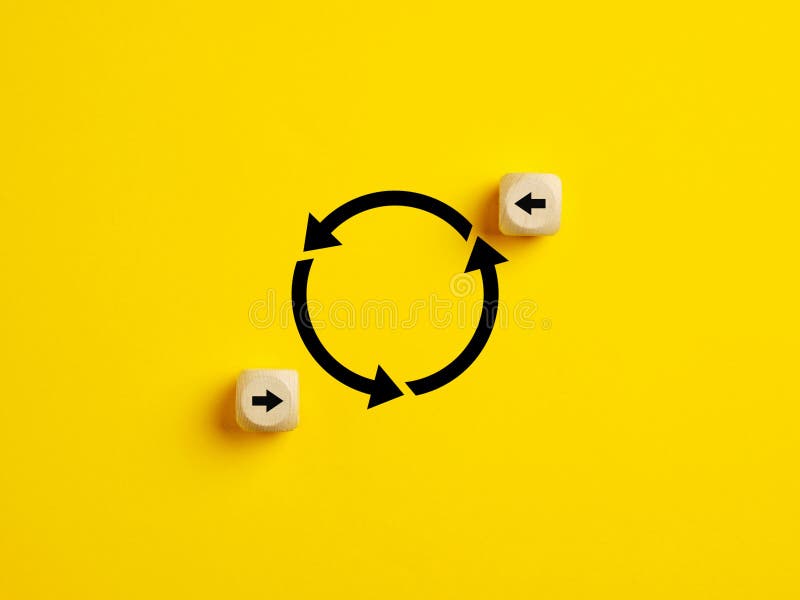 To Get Caught in a Vicious Cycle or To Enter a Vicious Circle Stock ...