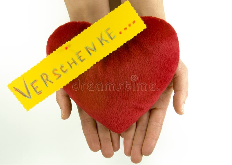 To give. stock image. Image of heart, hand, gifts, slip - 4095509